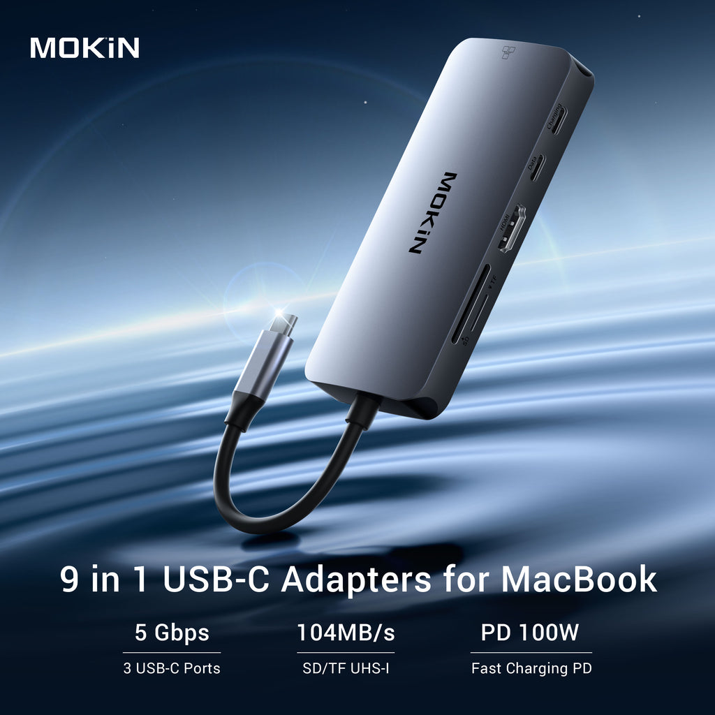 Mokin 9 IN 1 USB C Adapters for MacBook Pro/Air